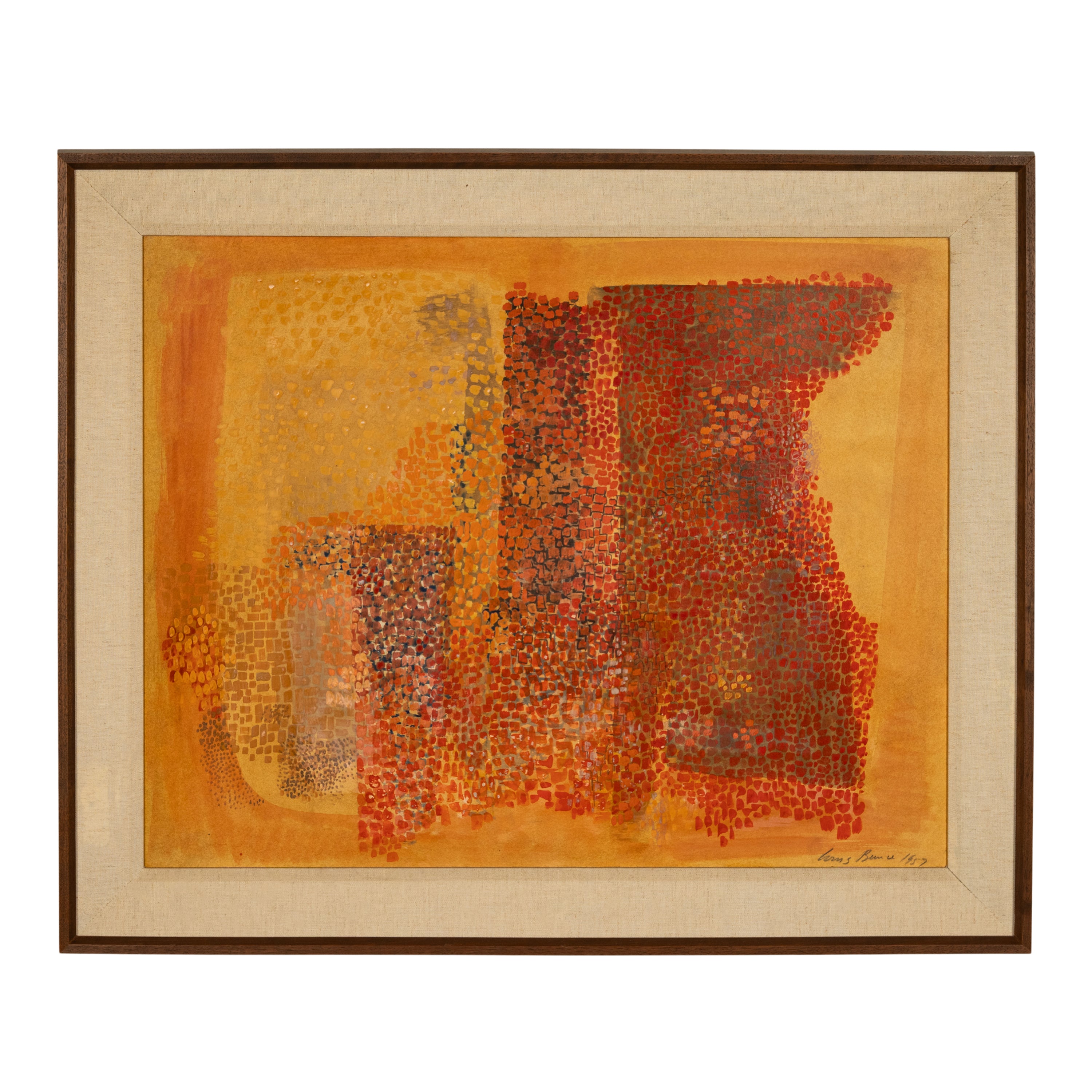Large Abstract Modernist Surrealist Painting by Louis Demott Bunce, 19 ...