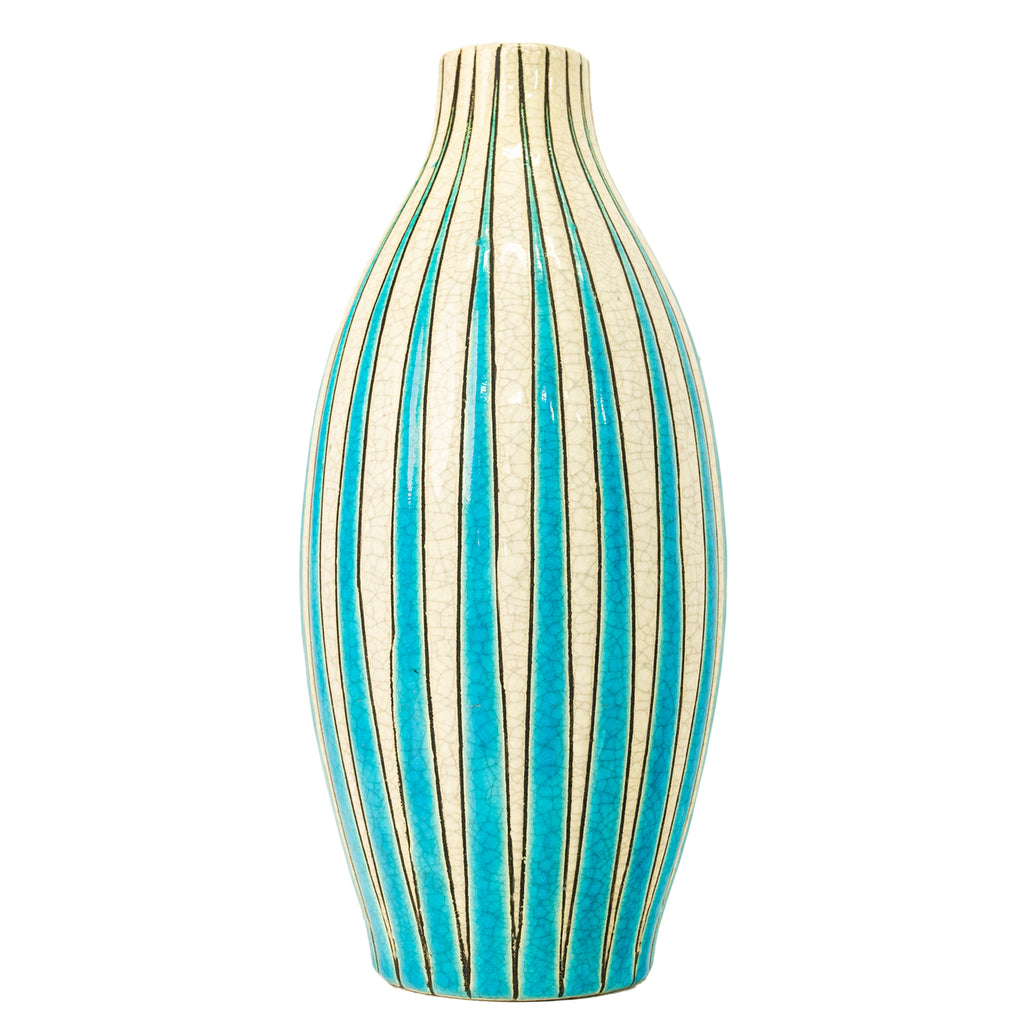 Antique Art Deco Belgian Pottery Vase Maurice Dufrene Boch Freres Kera ...