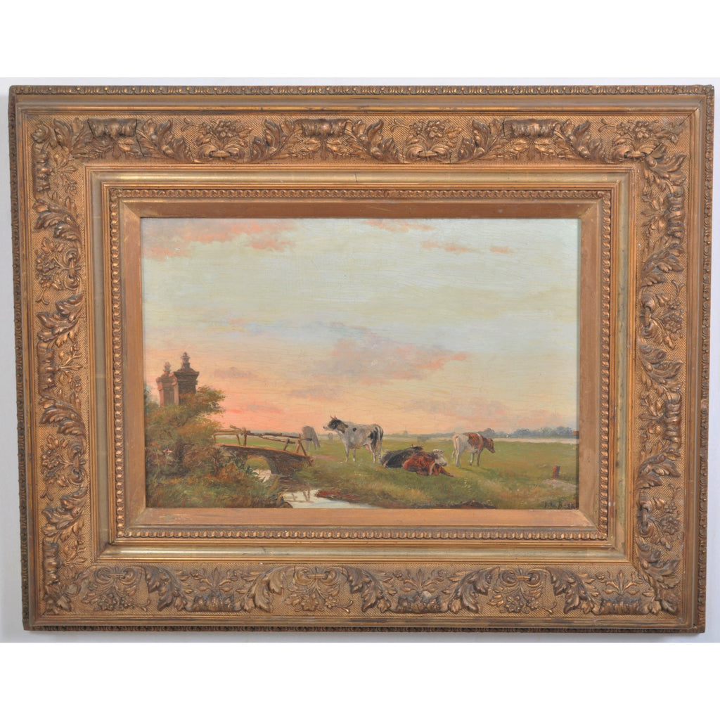 Bernard Antoine Van Beek (1875-1941) Oil on Panel, Circa 1900 ...