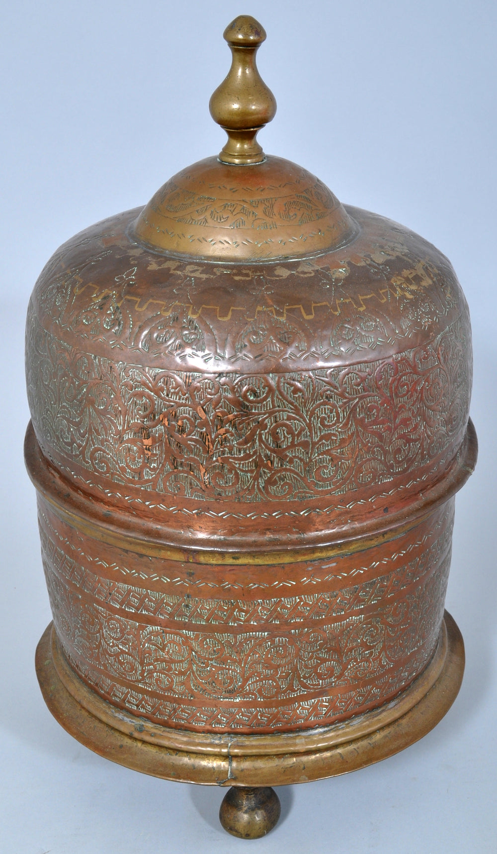 Antique 18th Century Islamic Ottoman/Turkish Brass Engraved Brazier, C ...