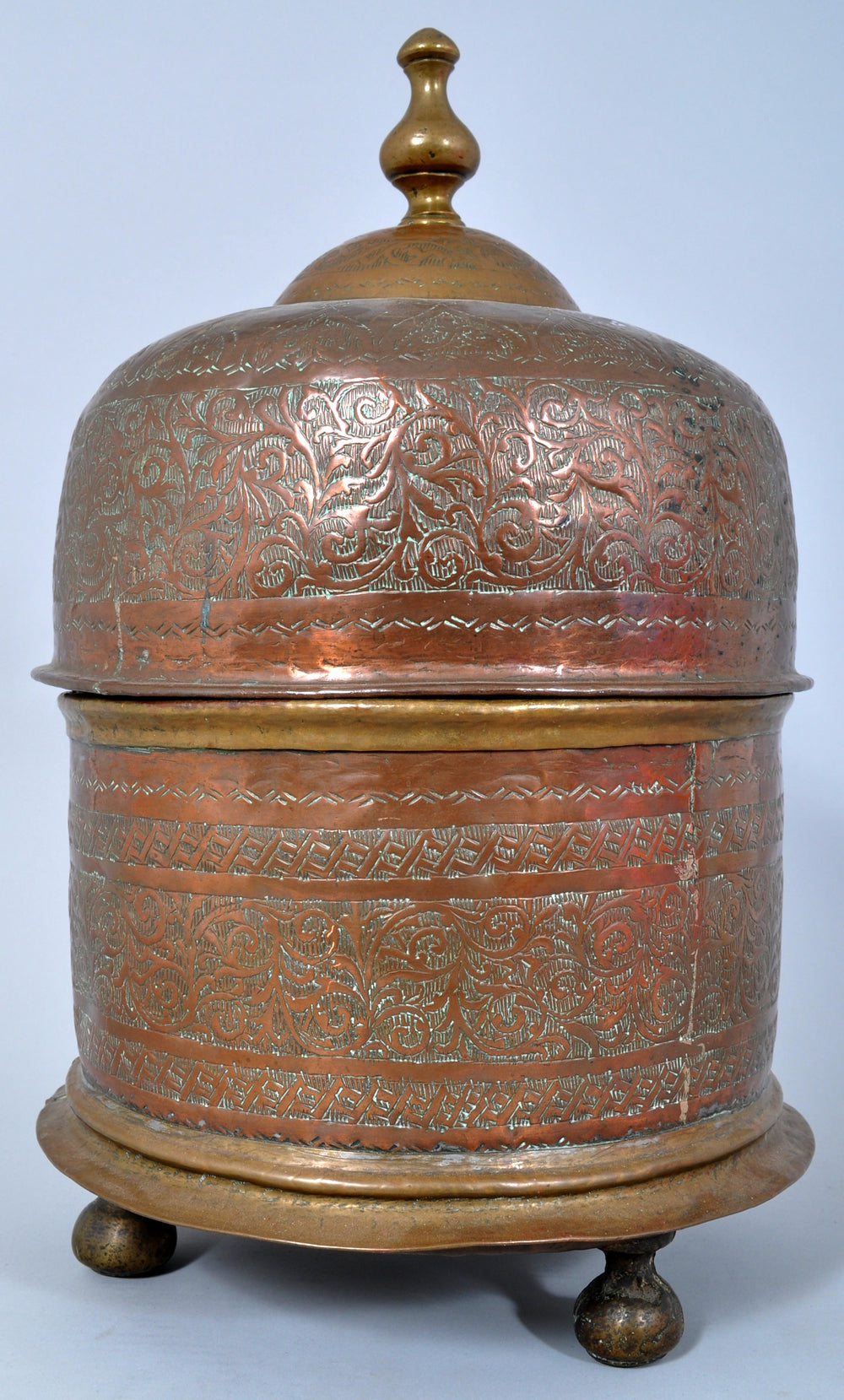 Antique 18th Century Islamic Ottoman/Turkish Brass Engraved Brazier, C ...