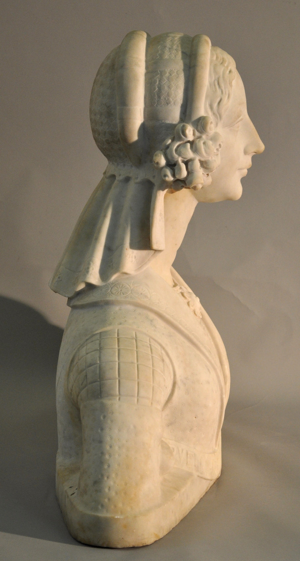 Antique Monumental Italian Renaissance Carrara Marble Statue/Bust of J ...