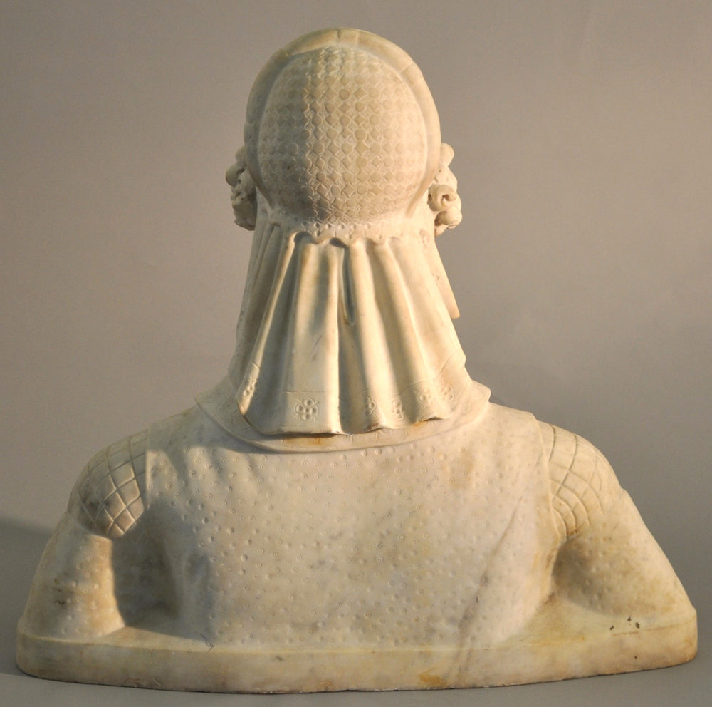 Antique Monumental Italian Renaissance Carrara Marble Statue/Bust of J ...
