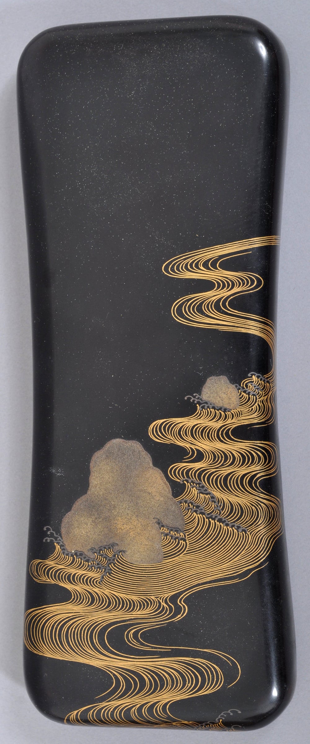 Antique Japanese Lacquer Pen Scribe's Calligraphy Set and Case, Meiji ...